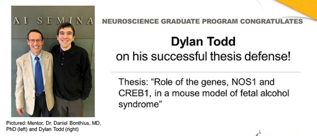 Dylan Todd Defends Thesis | Interdisciplinary Graduate Program in ...
